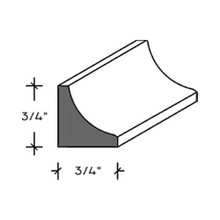 Item # 225 - 3/4" x 3/4" - Inside Corner Moulding - Distinctive Wood Designs Inc.