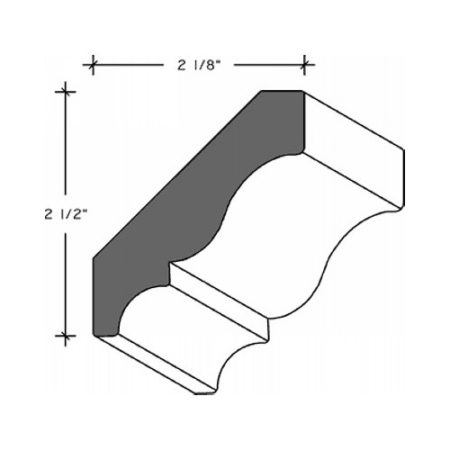Item # 303 - 3/4" x 3 1/4" - Victorian Crown Moulding - Distinctive ...