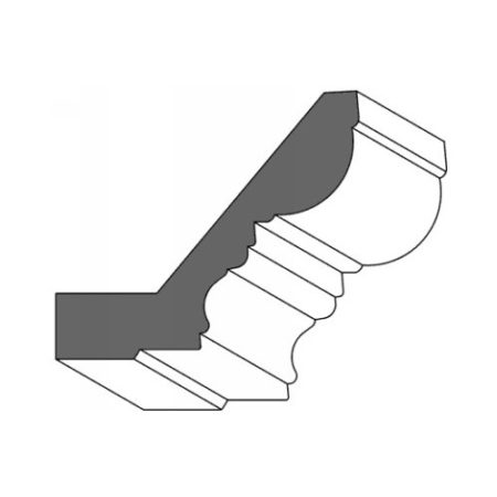 Item # 316 - 1 1/2" x 4 11/16" - Traditional Crown Moulding with ...