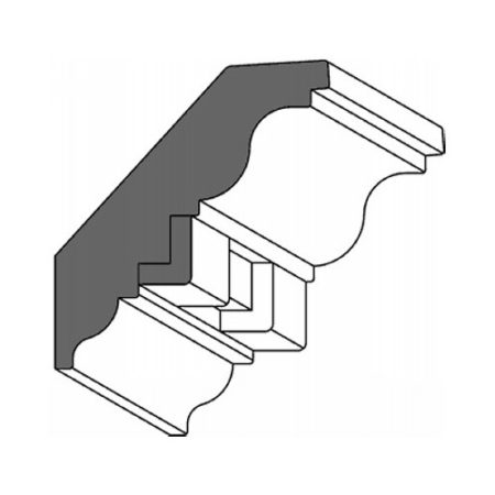 Item # 513 - 2 5/8" x 2 9/16" - Dentil Crown Moulding - Distinctive ...
