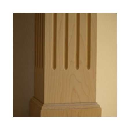 Item # 1036-4 - 5 3/4" - 5 x 5 x 48" Triple Fluted Post w/ Cap, Bottom ...